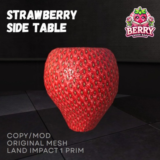 Second Life Marketplace - :::(Berry)::: Strawberry Side Table
